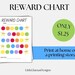 Rewards Chart, Kids Reward Chart, Rainbow Reward Chart, Rainbow Kids ...