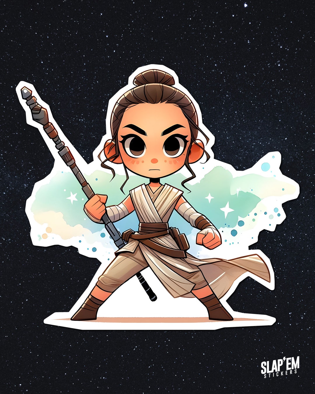 Star Wars Sticker for Kid Vinyl Decal for Water Bottle Sticker of Rey ...