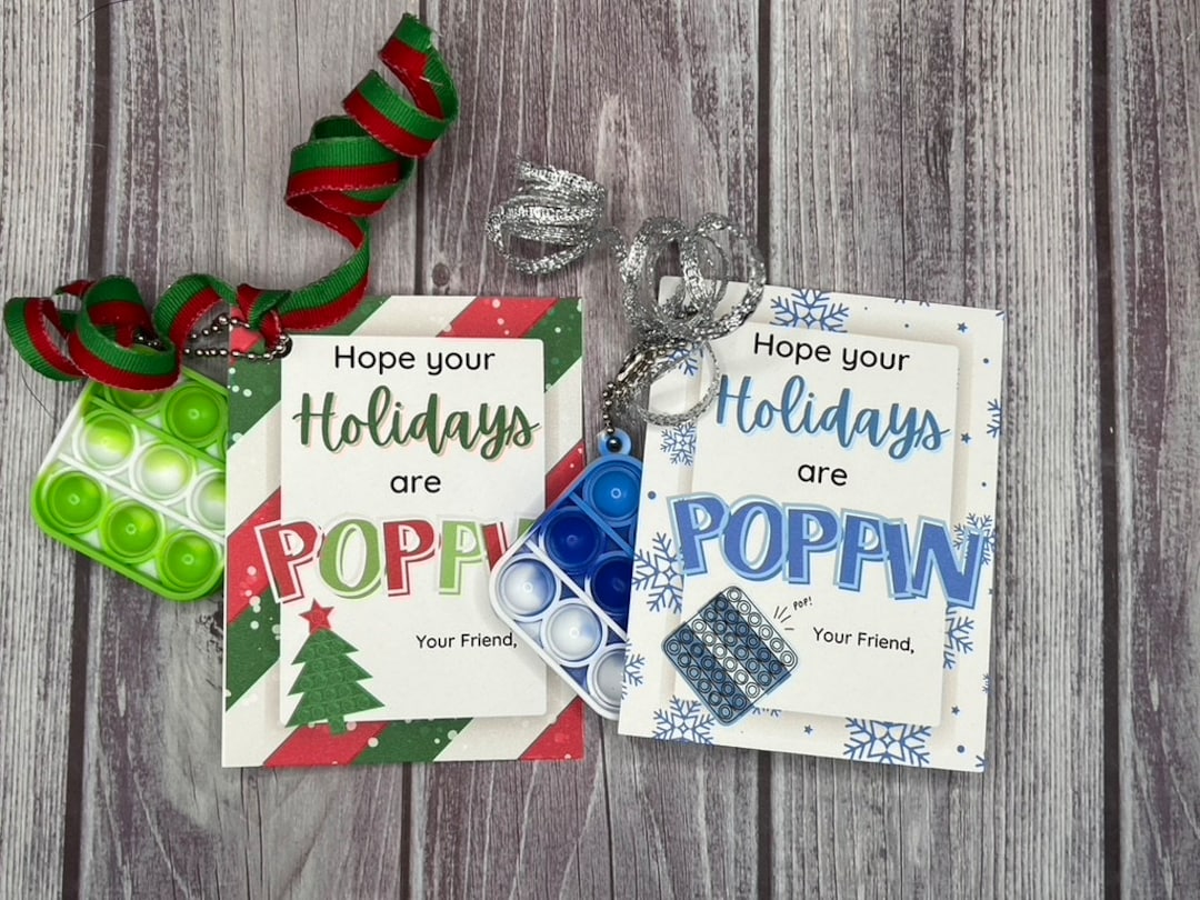 PRINTABLE Hope Your Holidays Are Poppin'. Gift Tags for Students ...