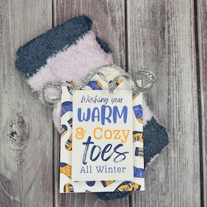 PRINTABLE Holiday SOCK Tags for Coworkers, Neighbors, and Friends ...