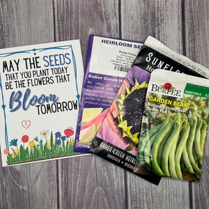 PRINTABLE Favor & Kindness Cards- Two Sizes Included! - Seed Packet and ...