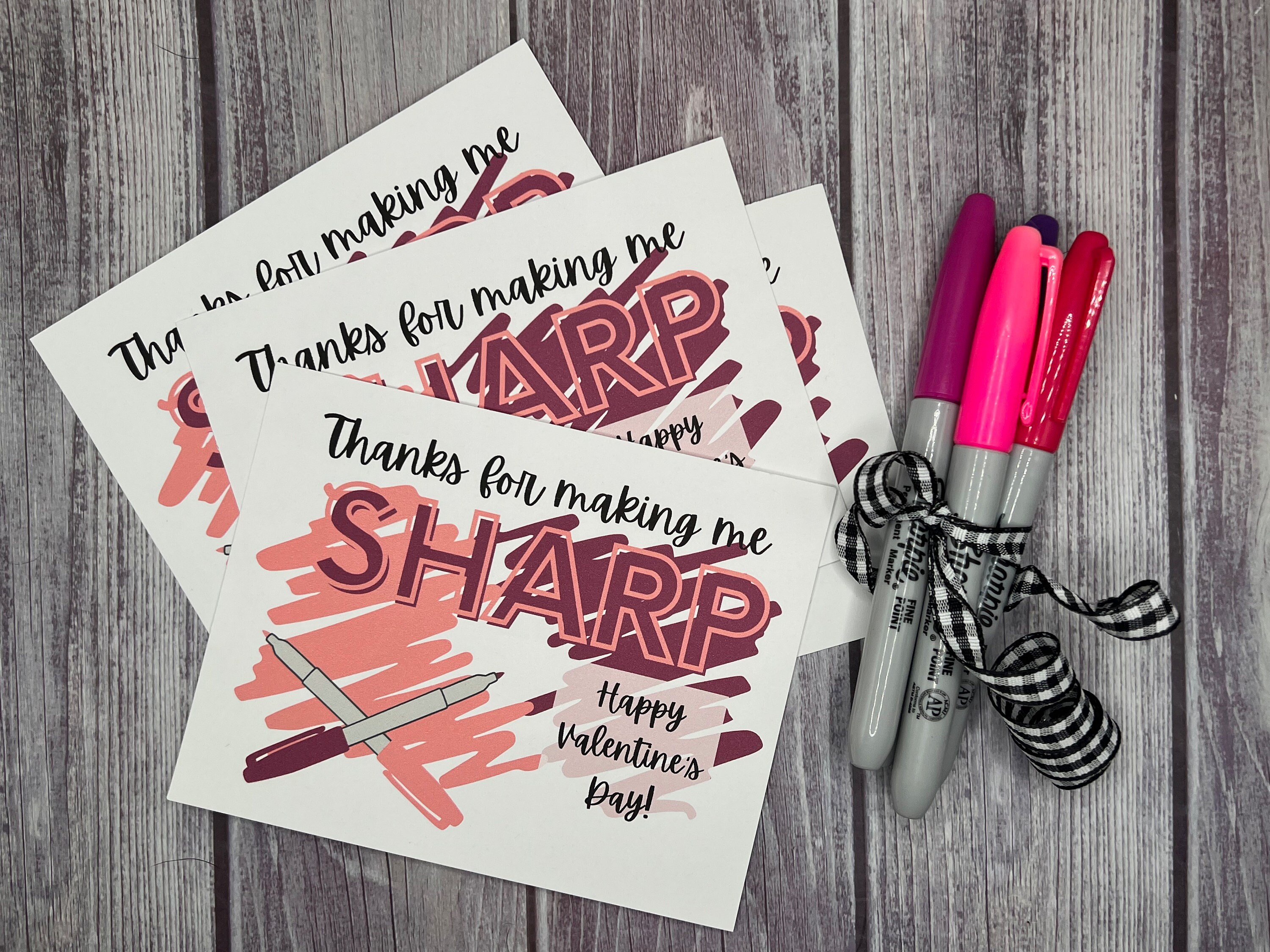 PRINTABLE Teacher Valentine- Thanks for Making Me so Sharp! Perfect ...