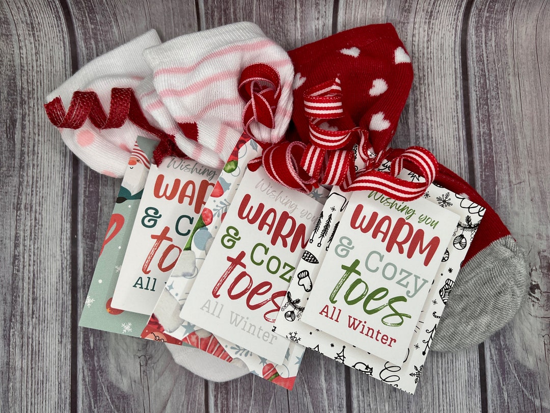 PRINTABLE Holiday SOCK Tags for Coworkers, Neighbors, and Friends ...