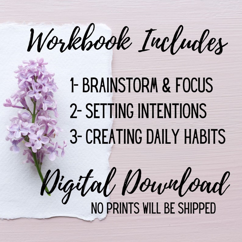 Printable Intentions Worksheet- Focus on What's Most Important- Goal ...