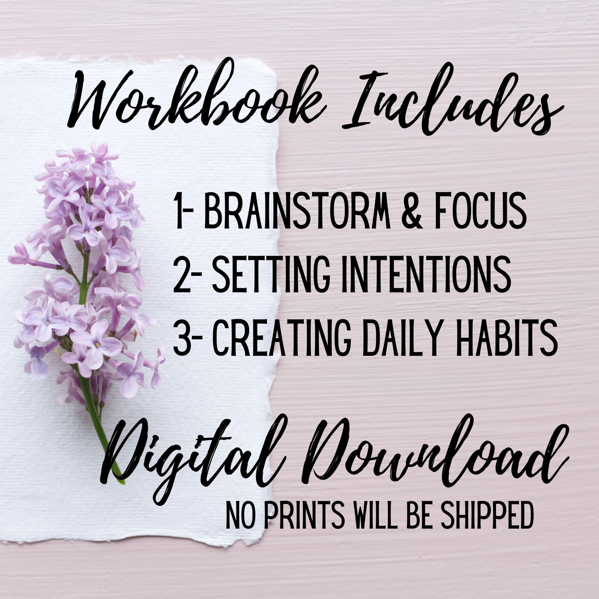 Printable Intentions Worksheet Focus on What's Most Important Goal ...