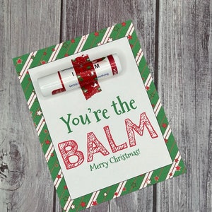 Holiday Chapstick Appreciation Tag for Colleague, Teacher, Coworker ...