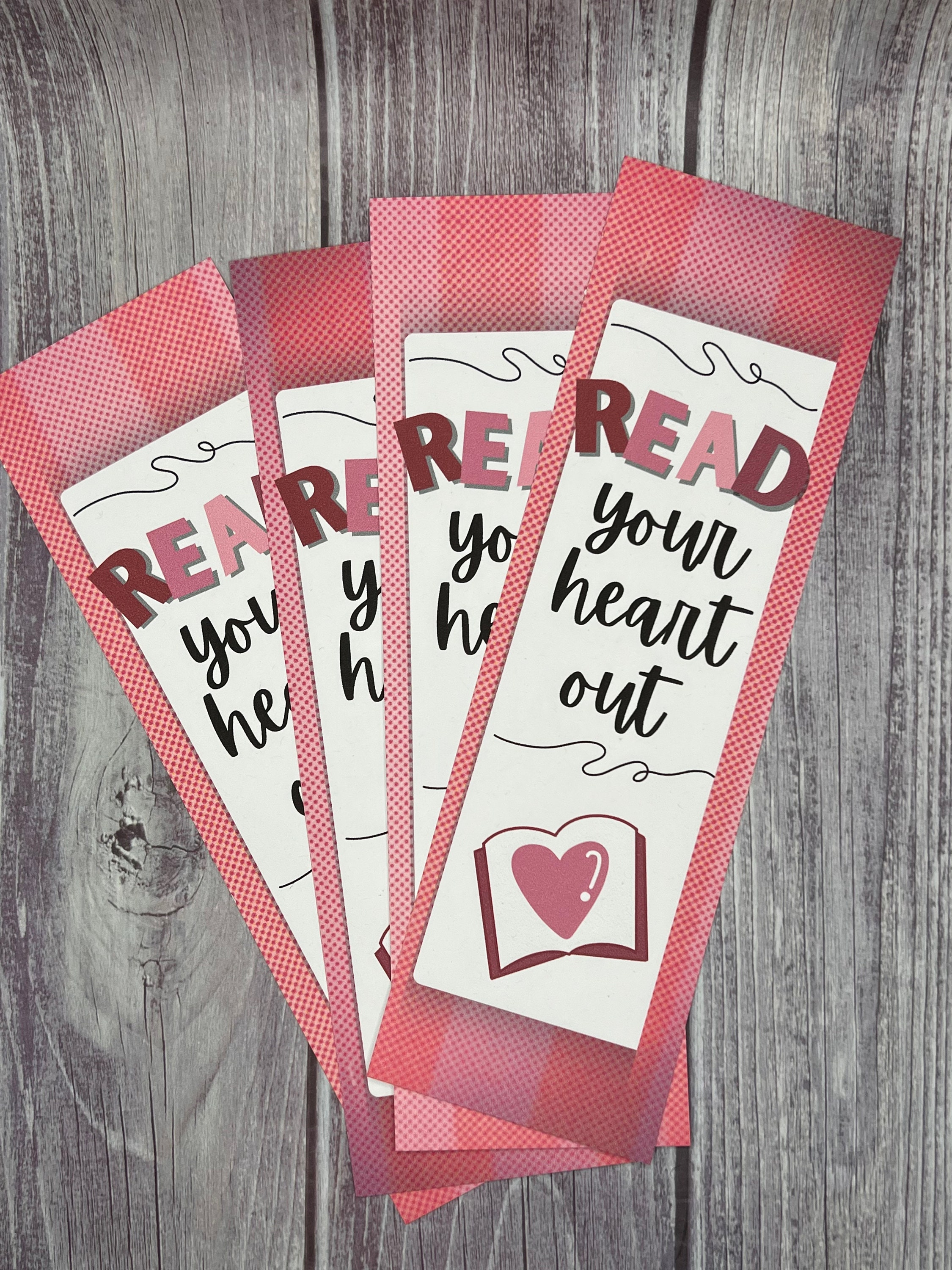 PRINTABLE Read Your Heart Out Bookmarks- Perfect for Teachers, Students ...
