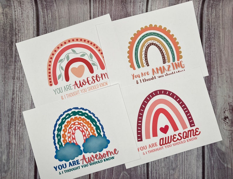 PRINTABLE YOU Are AMAZING! Flat Panel Kindness & Motivation Cards ...