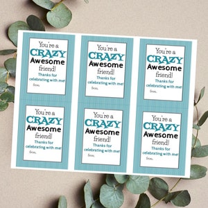 PRINTABLE Crazy Straw Party Favor- Birthday, Graduation, Shower, & More ...