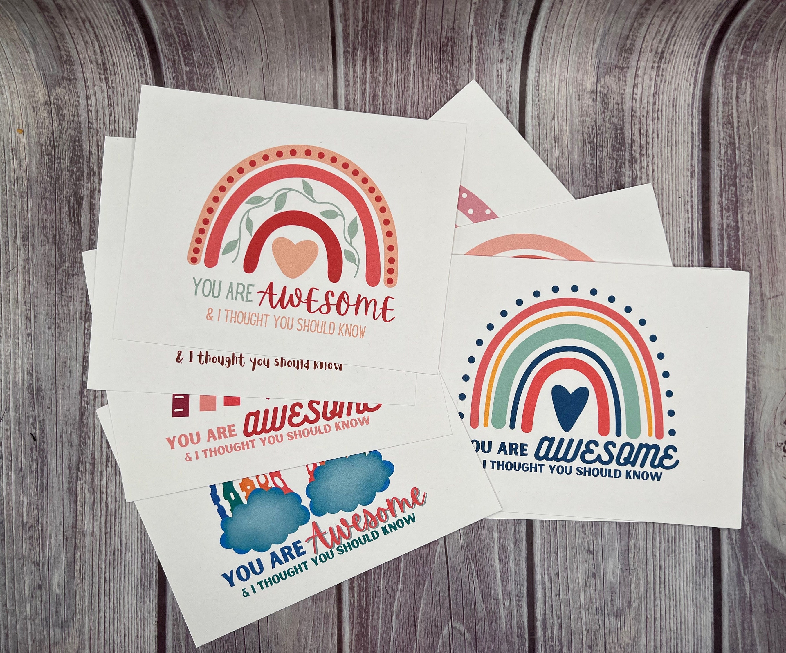 PRINTABLE YOU Are AMAZING! Flat Panel Kindness & Motivation Cards ...