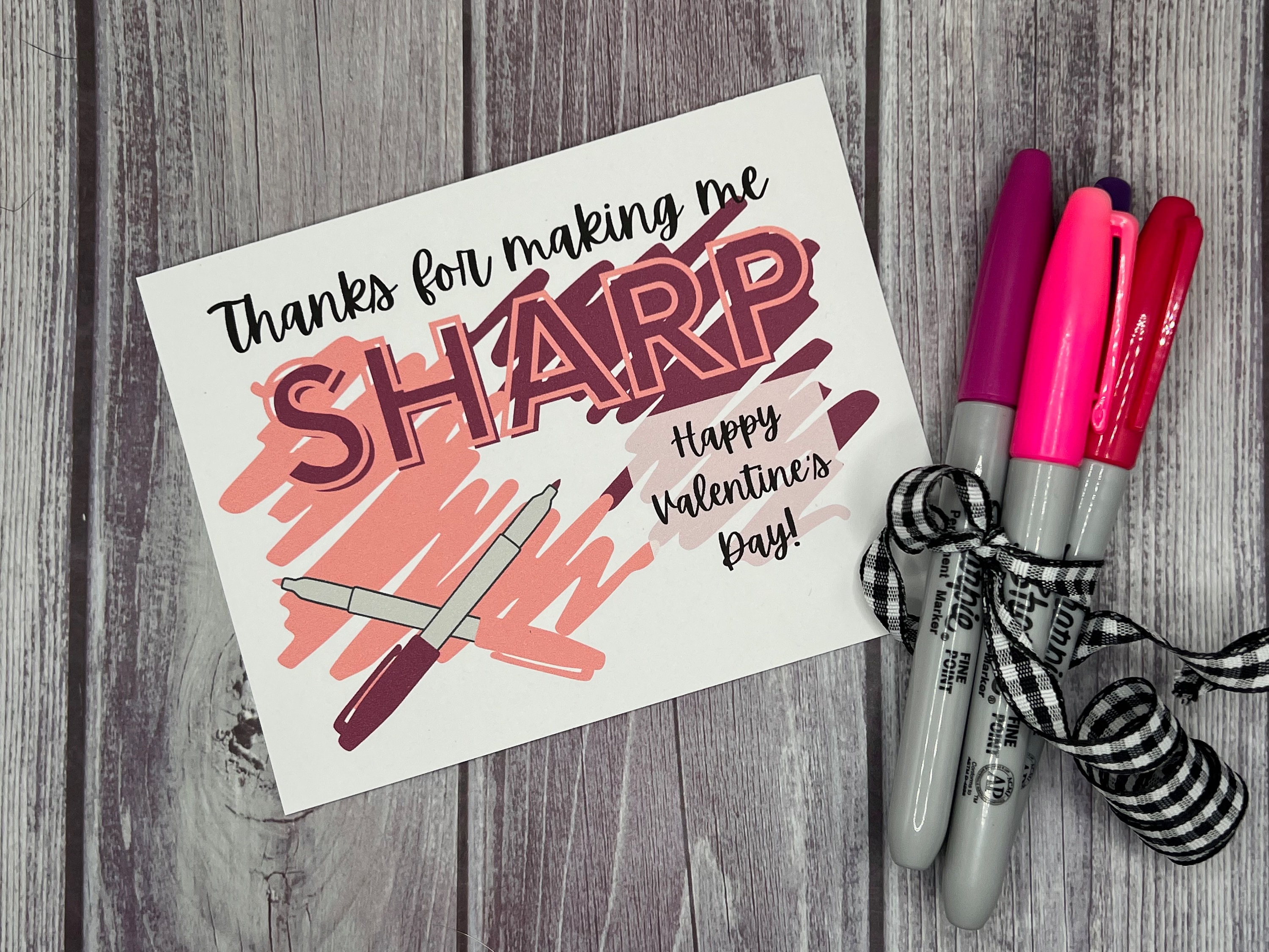 PRINTABLE Teacher Valentine- Thanks for Making Me so Sharp! Perfect ...