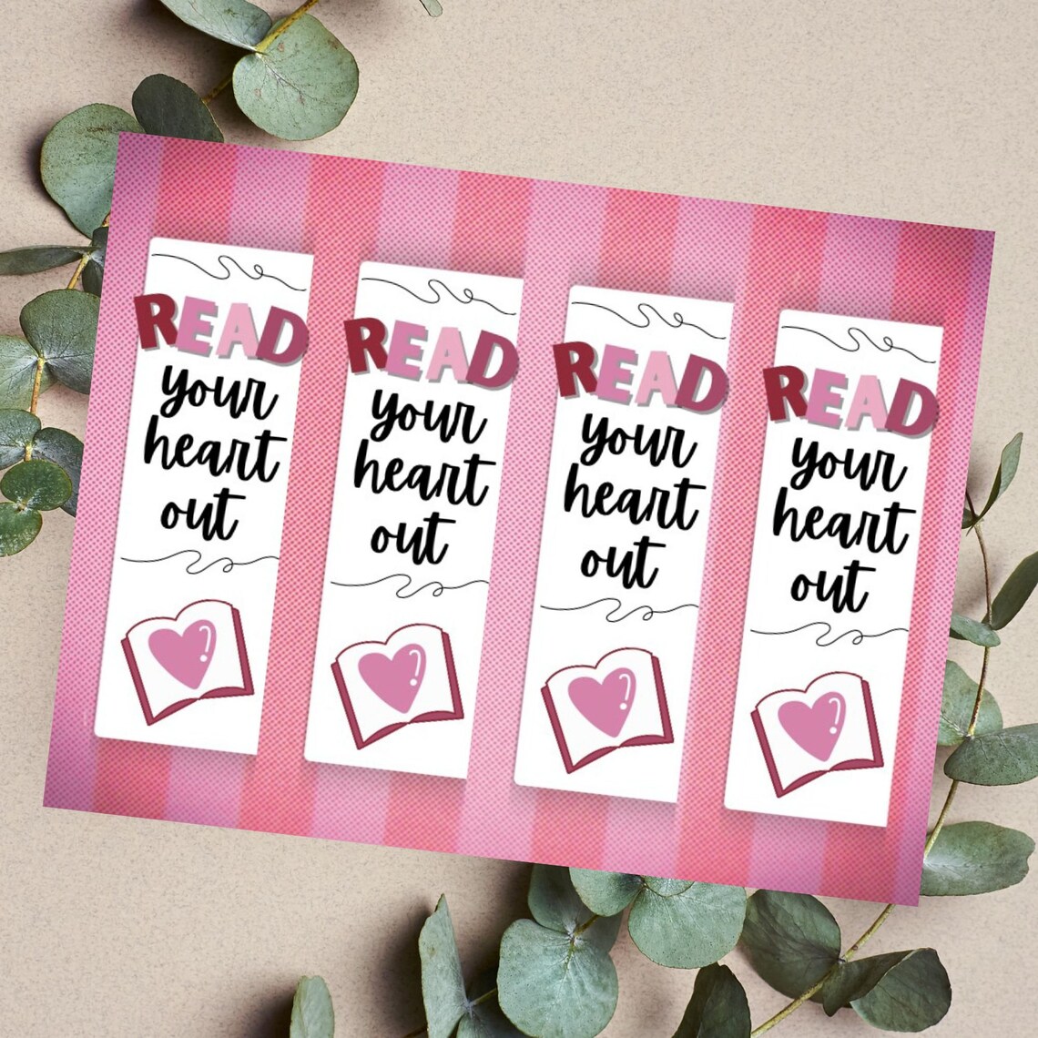 PRINTABLE Read Your Heart Out Bookmarks- Perfect for Teachers, Students ...
