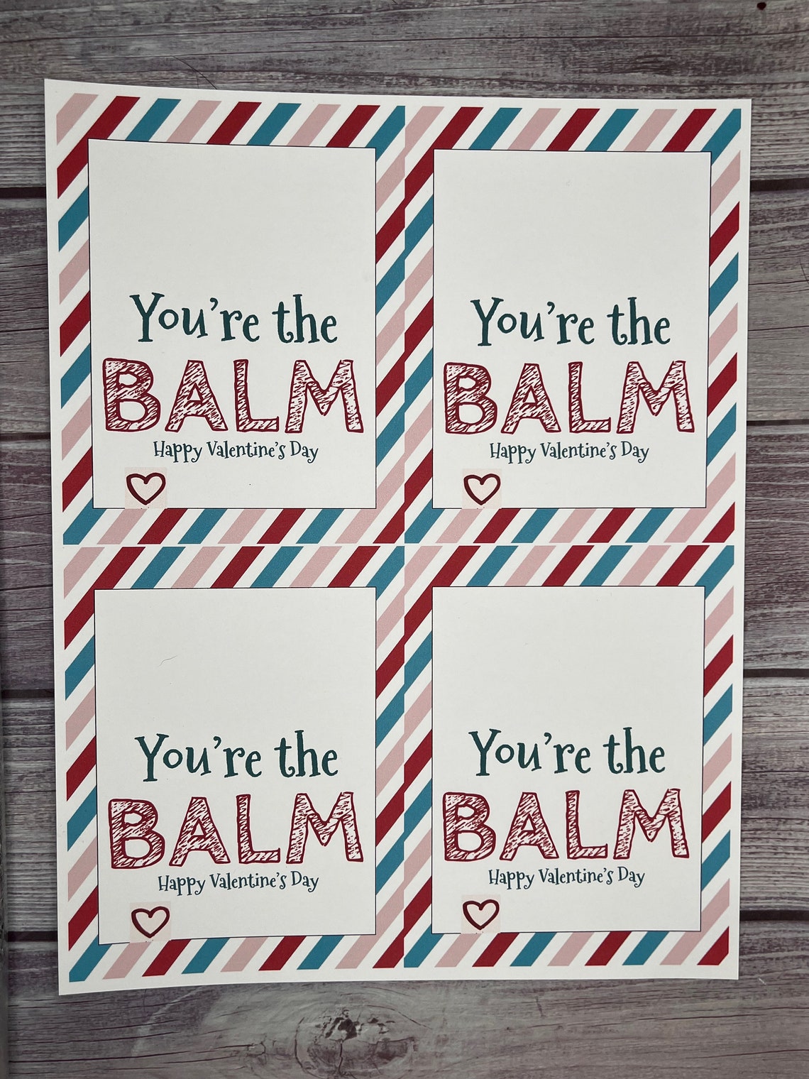 PRINTABLE You're the BALM Valentines- Chapstick Valentines- Perfect for ...