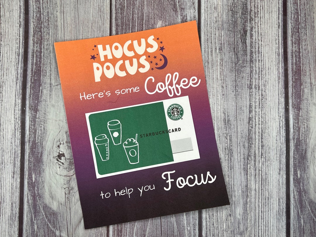 PRINTABLE Halloween COFFEE Gift Tags. Hocus Pocus Coffee - Etsy