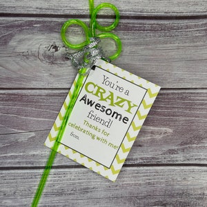 PRINTABLE Crazy Straw Party Favor- Birthday, Graduation, Shower, & More ...