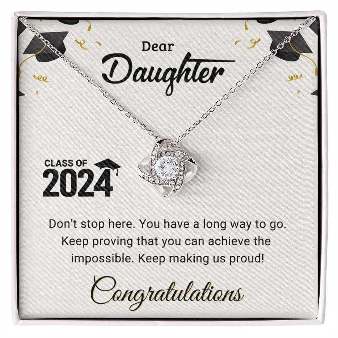 Perfect Graduation Gift - Congratulations - Love Knot Necklace - Etsy