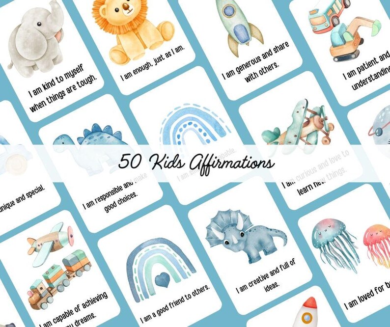 Printable Children Positive Affirmation Card Kids Affirmation Card ...