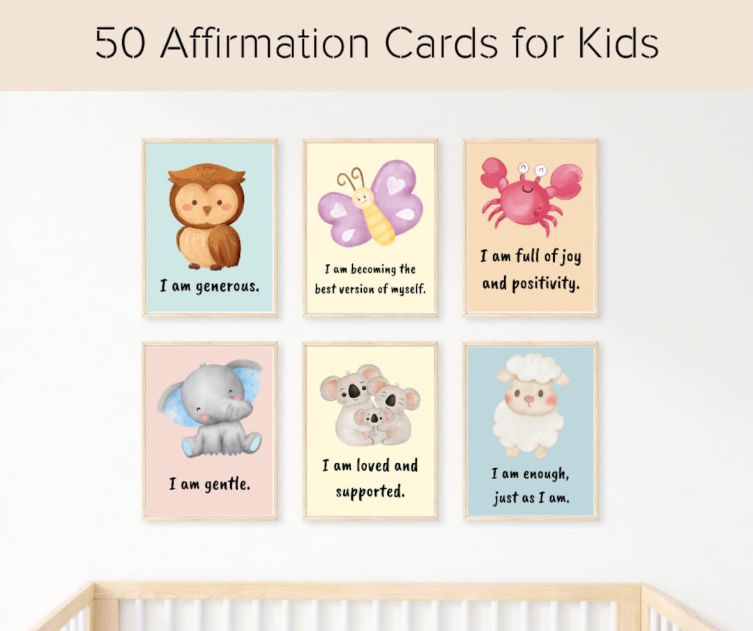 Printable Children Positive Affirmation Card Kids Affirmation Card ...