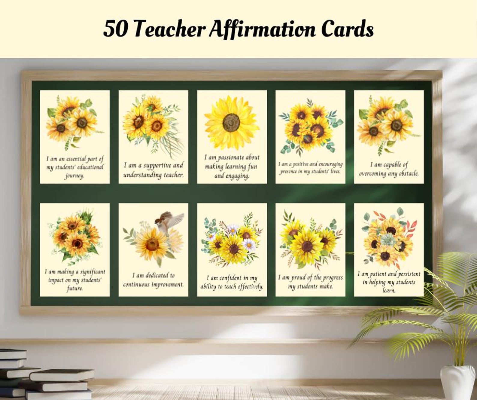 Printable Teacher Positive Affirmation Card Teacher Affirmation Card ...