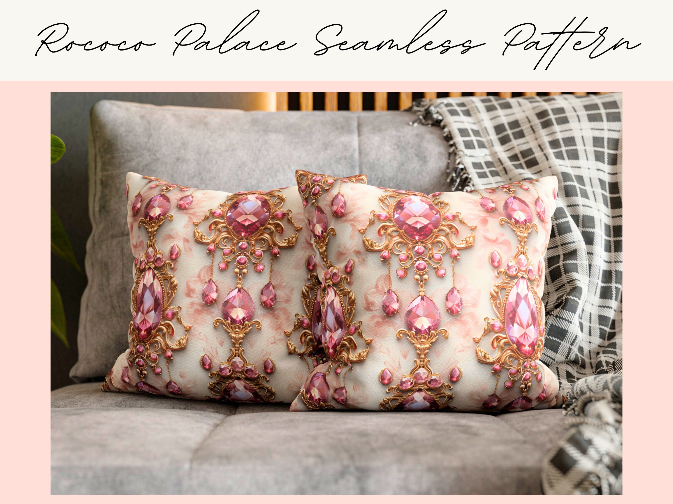 Rococo Palace Digital Paper Rococo Seamless Pattern Rococo Palace ...