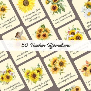 Printable Teacher Positive Affirmation Card Teacher Affirmation Card ...