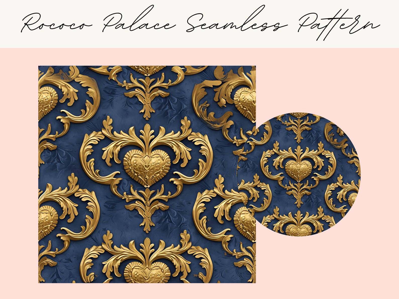 Rococo Palace Digital Paper Rococo Seamless Pattern Rococo Palace ...