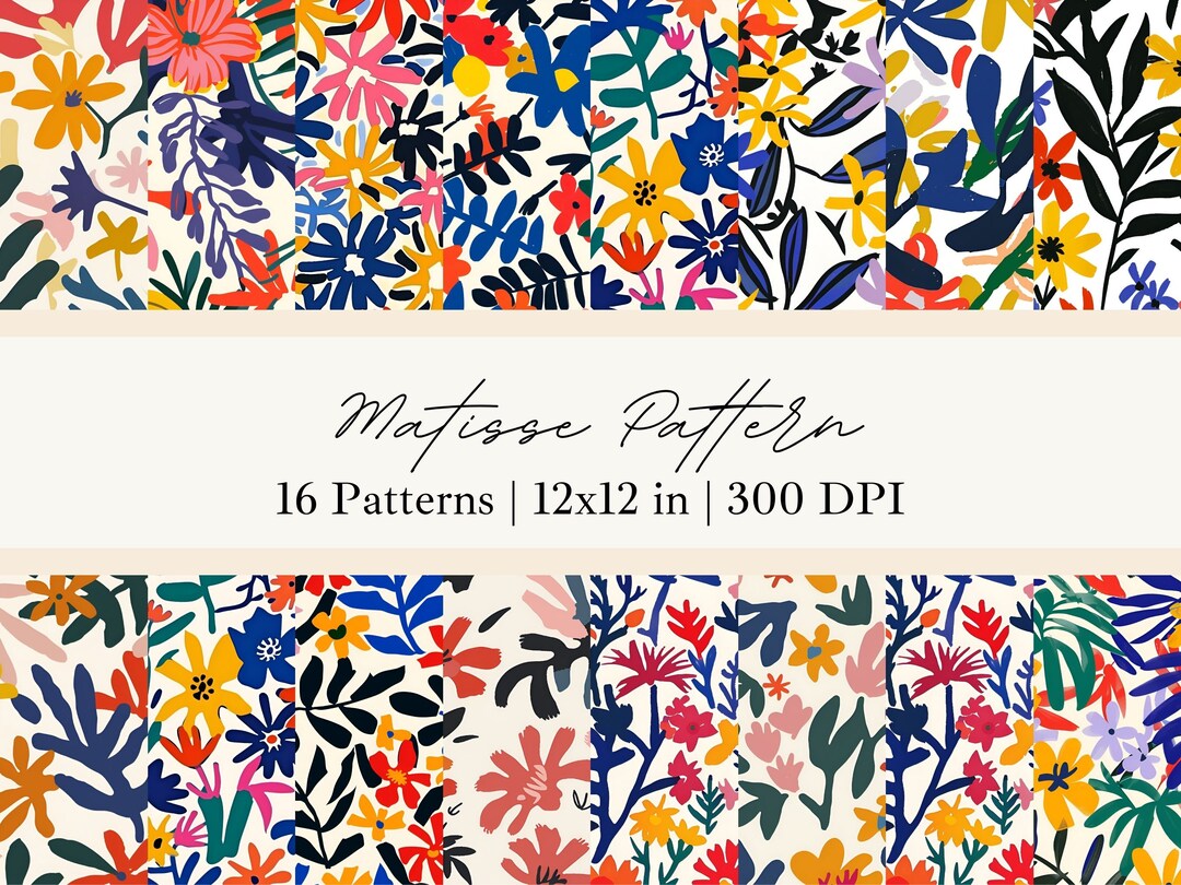 Matisse Seamless Pattern Matisse Digital Pattern Matisse Pattern ...