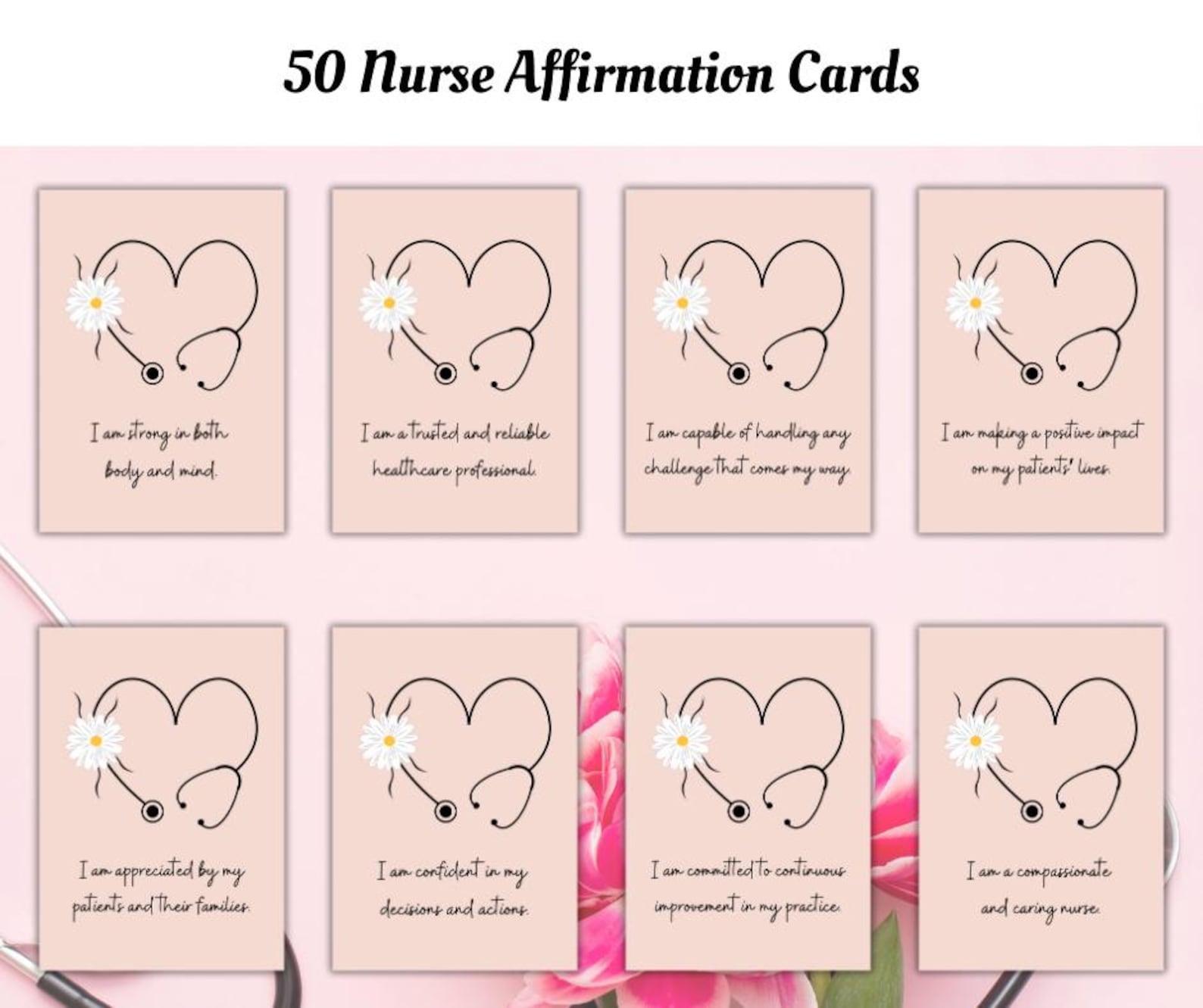 Printable Nurse Positive Affirmation Card Nurse Affirmation Card Nurse ...