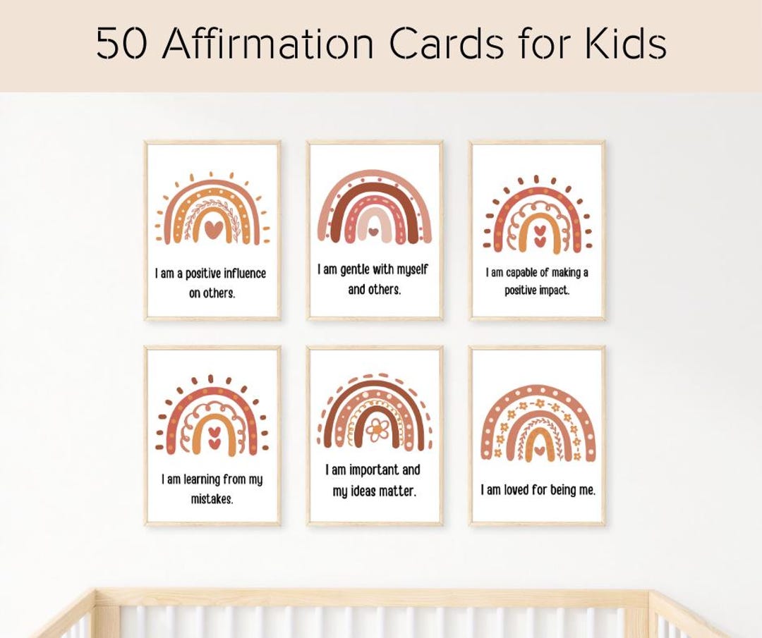 Printable Children Positive Affirmation Card Kids Affirmation Card ...