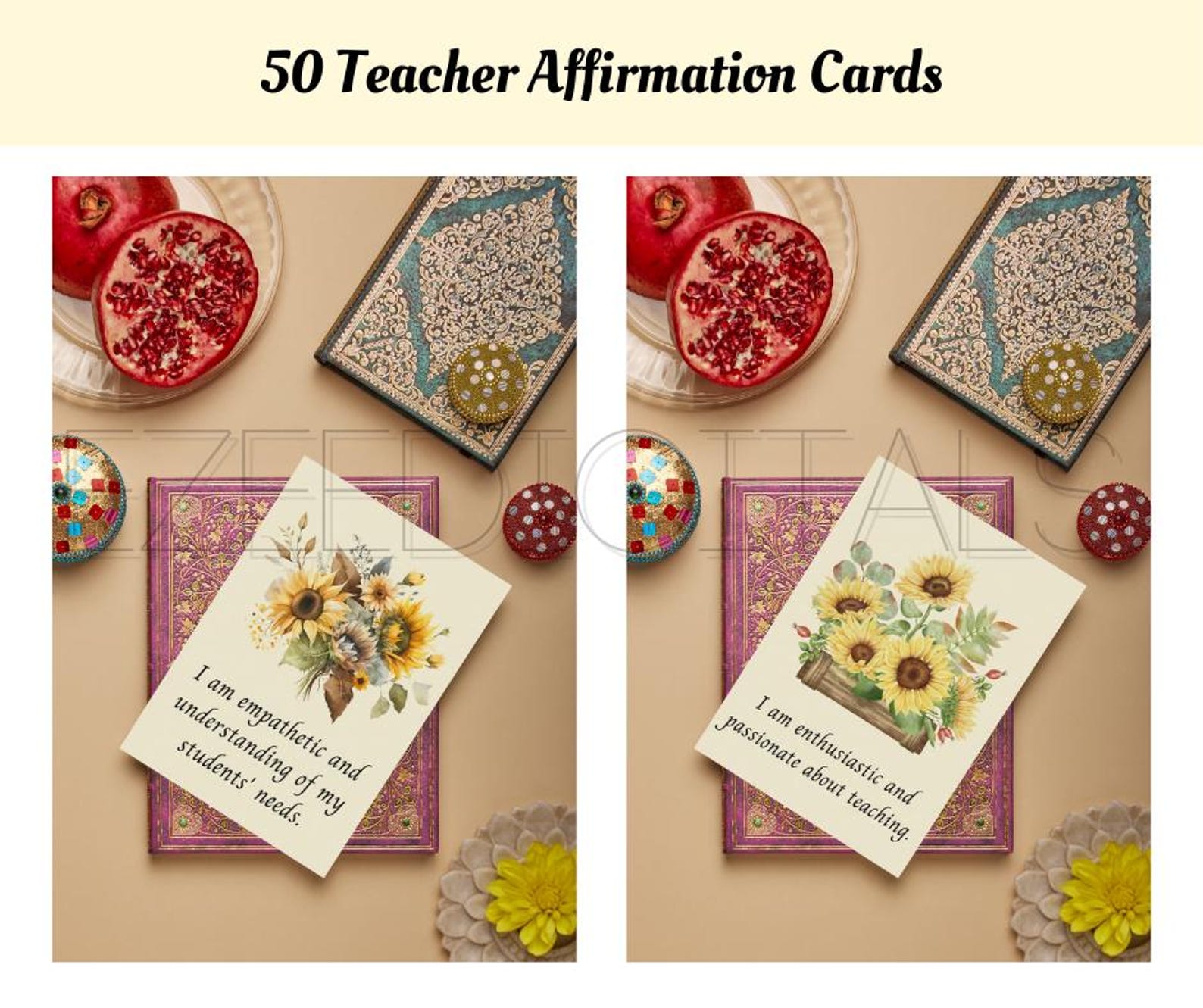Printable Teacher Positive Affirmation Card Teacher Affirmation Card ...