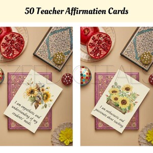 Printable Teacher Positive Affirmation Card Teacher Affirmation Card ...