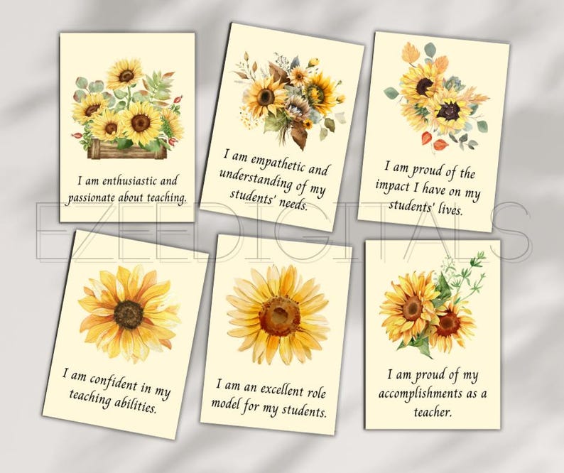 Printable Teacher Positive Affirmation Card Teacher Affirmation Card ...