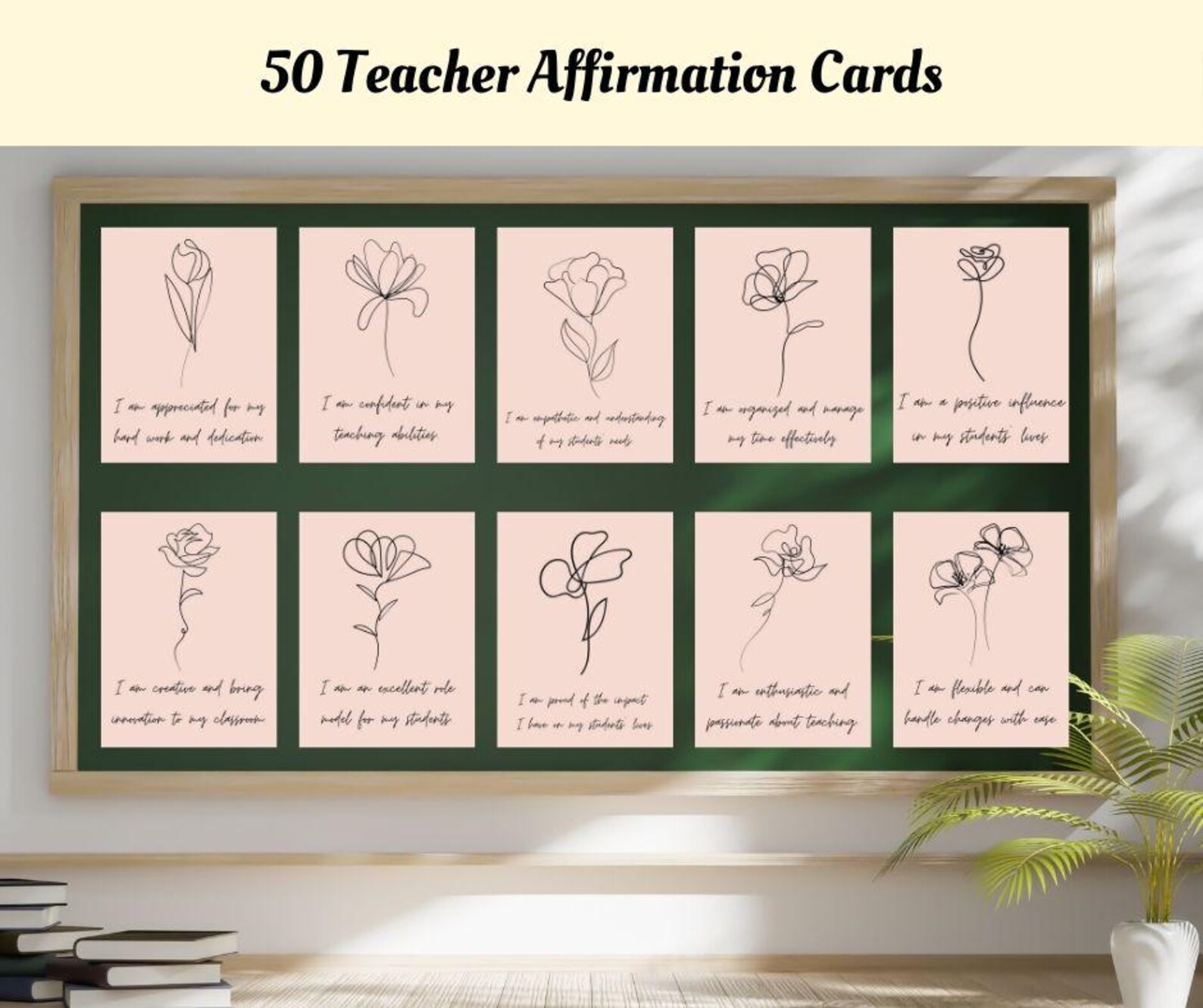 Printable Teacher Positive Affirmation Card Teacher Affirmation Card ...