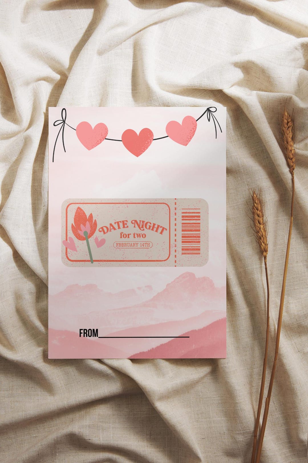 Valentine's Day Card, Print Your Love, Valentine, Printable, Digital ...