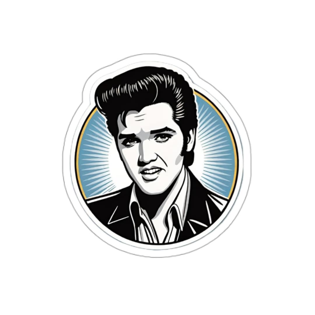 Kiss Cut Stickers Elvis Presley Stickers Music Legend Bullet Journal - Etsy