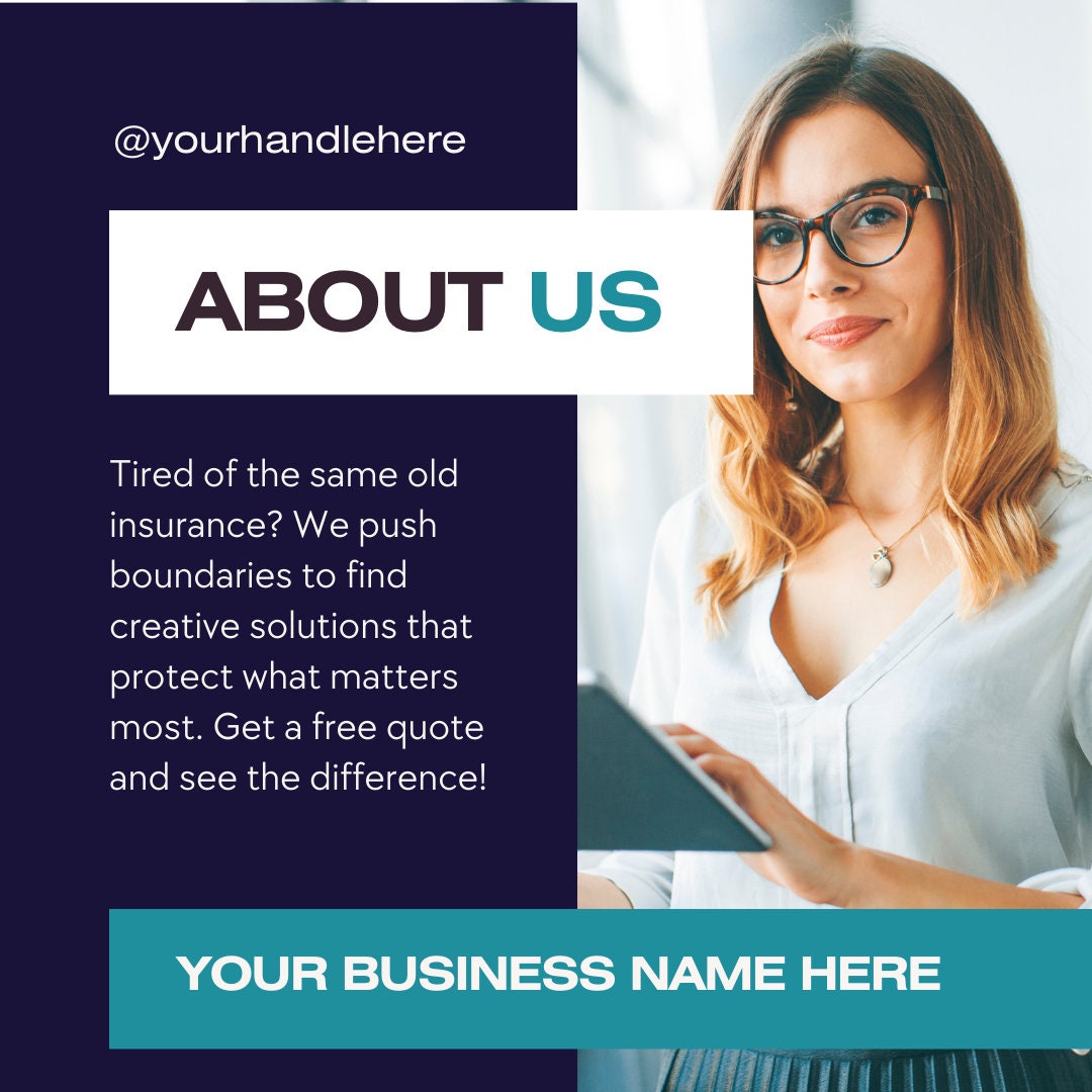 60 Graphics AND CAPTIONS for Your Insurance Business - Etsy