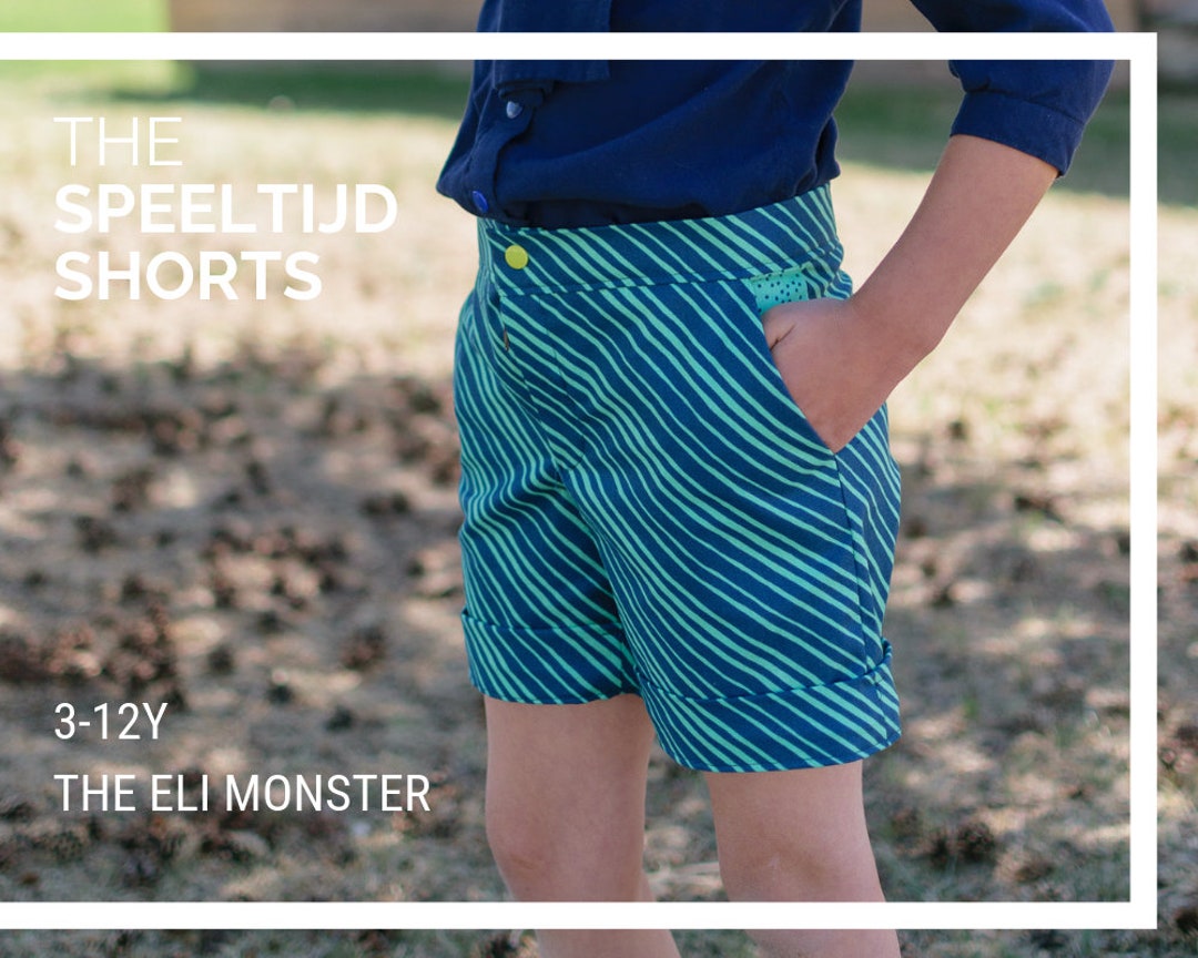 Child Shorts Sewing Pattern, the Speeltijd Shorts, Sizes 3-12y - Etsy