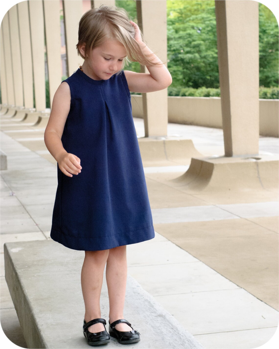 Child Swing Dress PDF Sewing Pattern, the Tröpfchen Dress Sized 6mo to ...