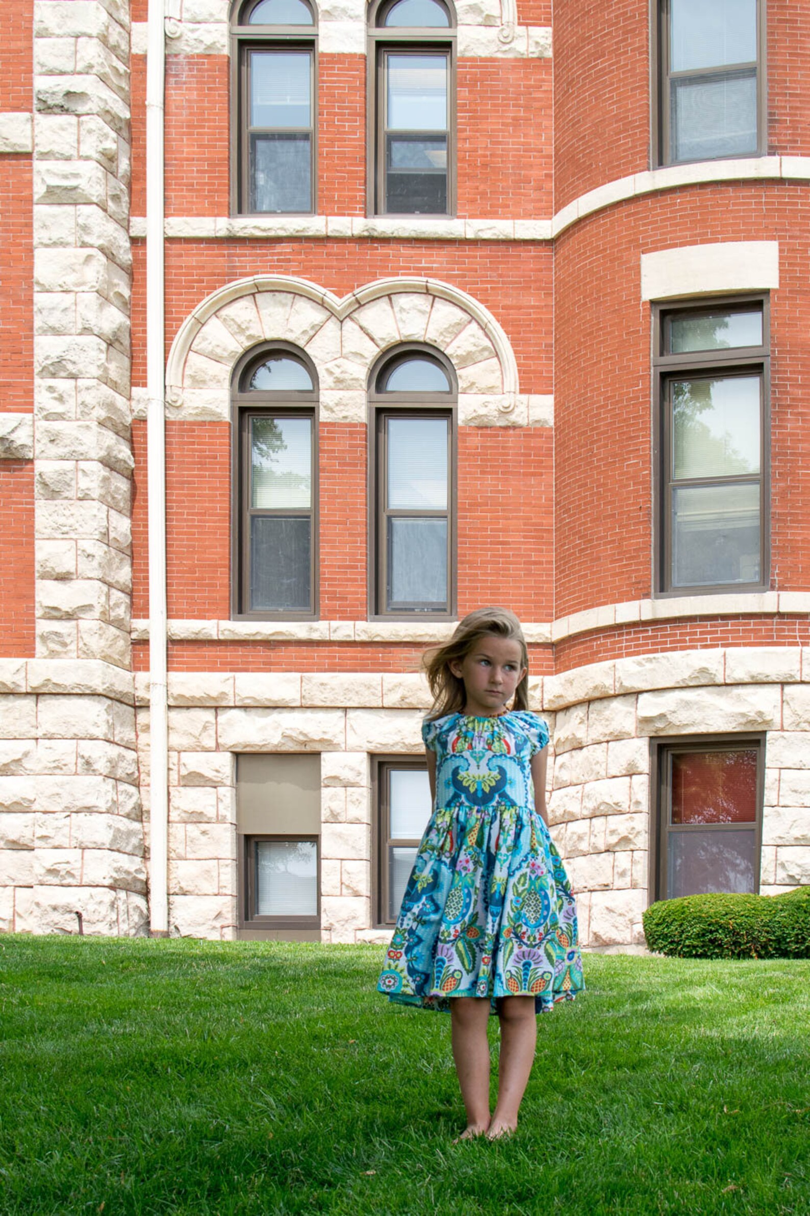 Girl Peasant Dress PDF Sewing Pattern, the Fjell Dress Sized 2y to 12y ...