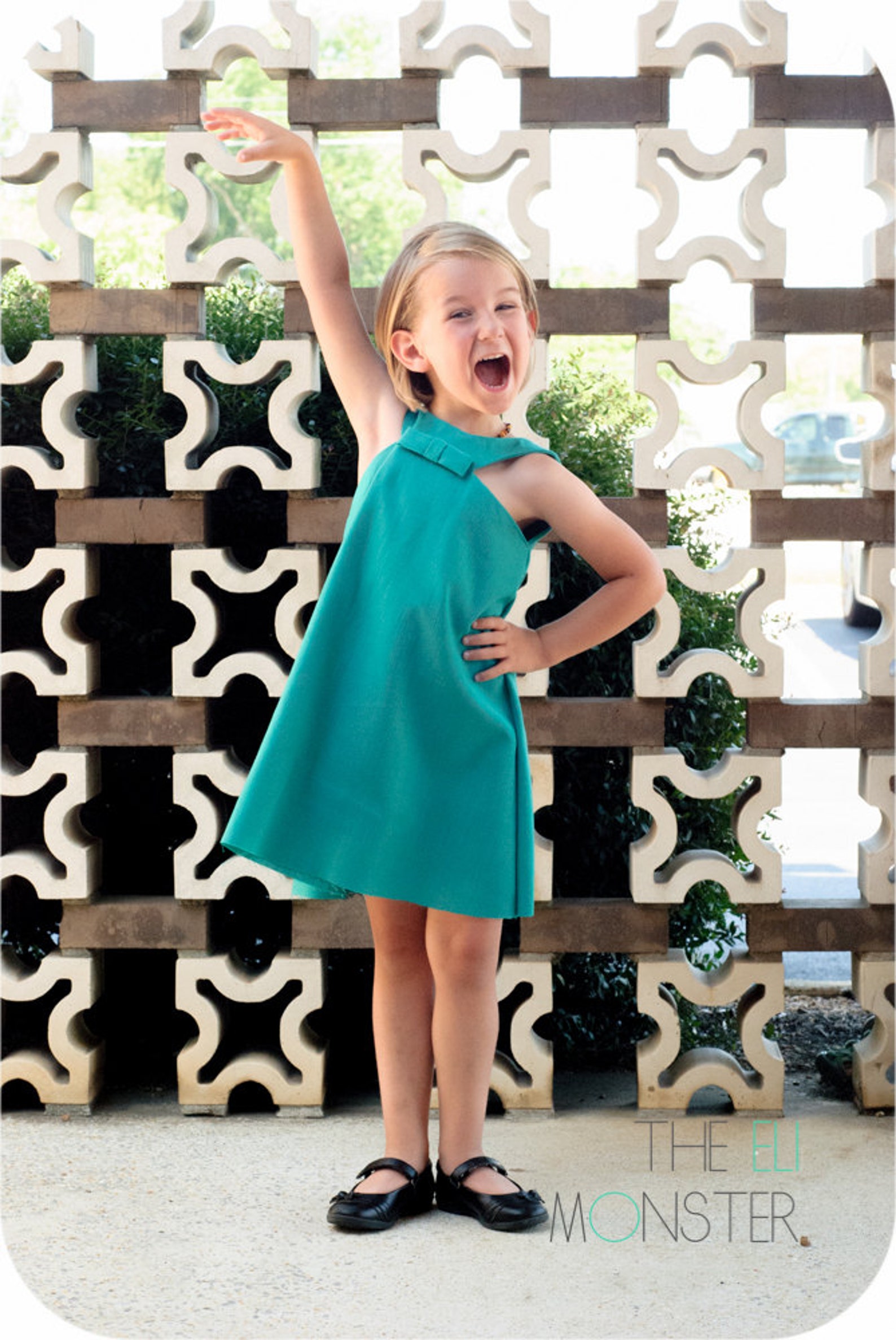 Girl Swing Dress PDF Sewing Pattern, the Driehoek Dress Sized 6mo to ...