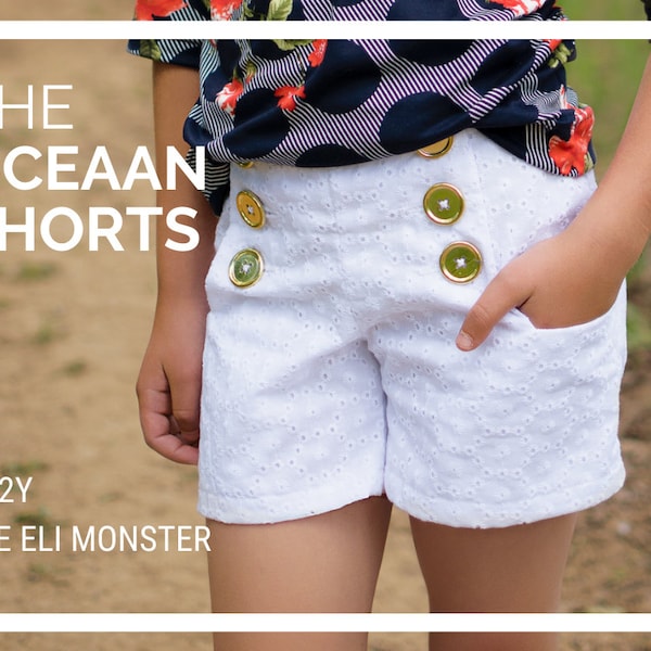 Girls Shorts Pattern - Etsy