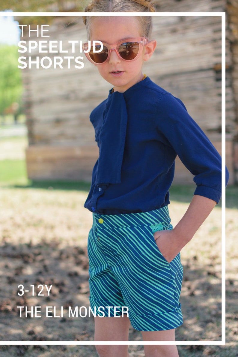 Child Shorts Sewing Pattern the Speeltijd Shorts Sizes 3-12y - Etsy