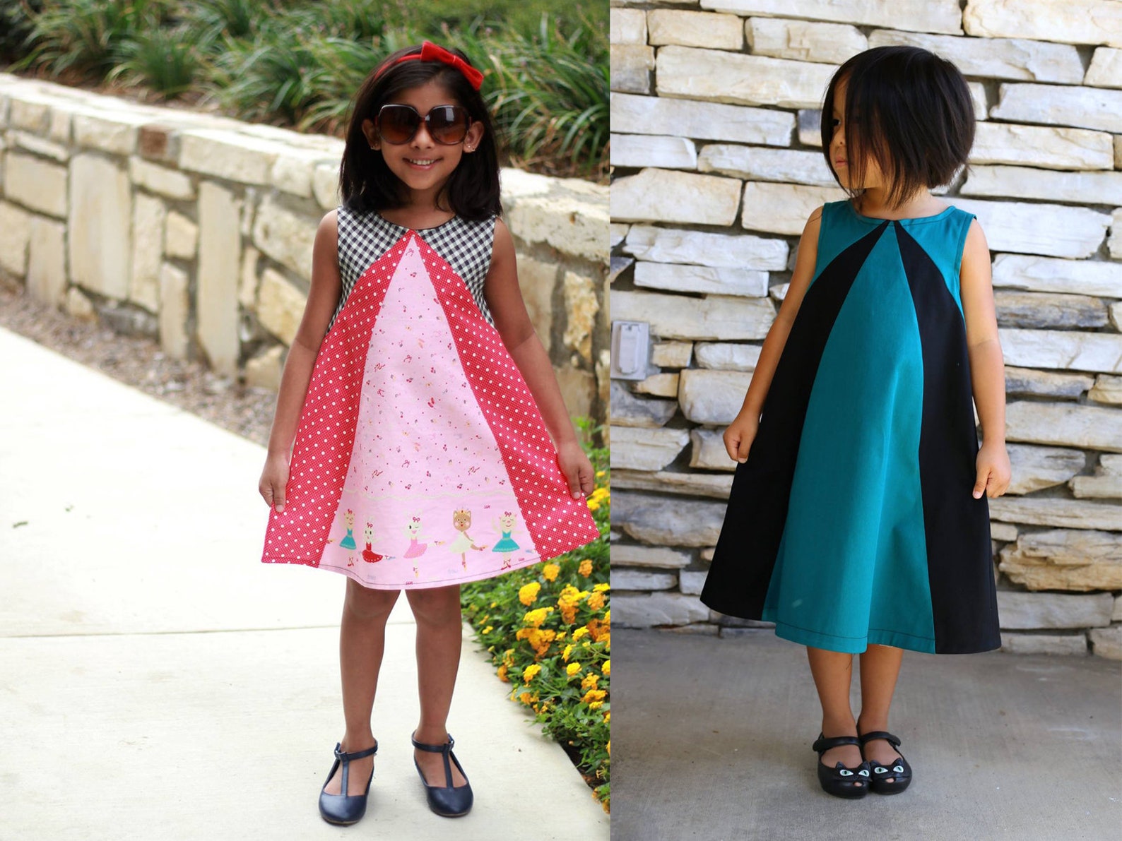 Girl Mod Shift Dress PDF Sewing Pattern, the Zonneschijn Dress Sized 2y ...