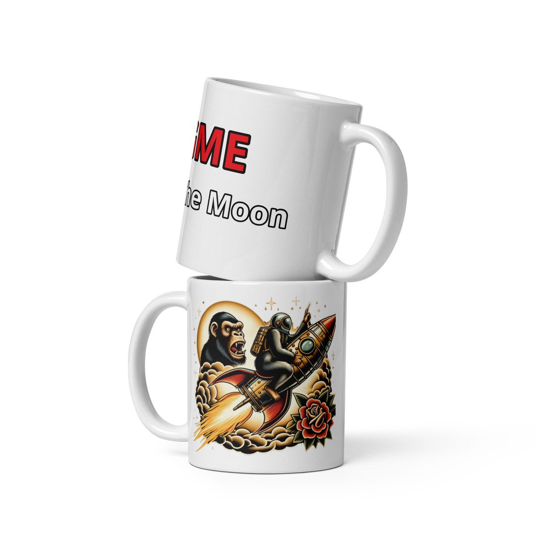 GME Ape Rocket to the Moon Mug - Etsy