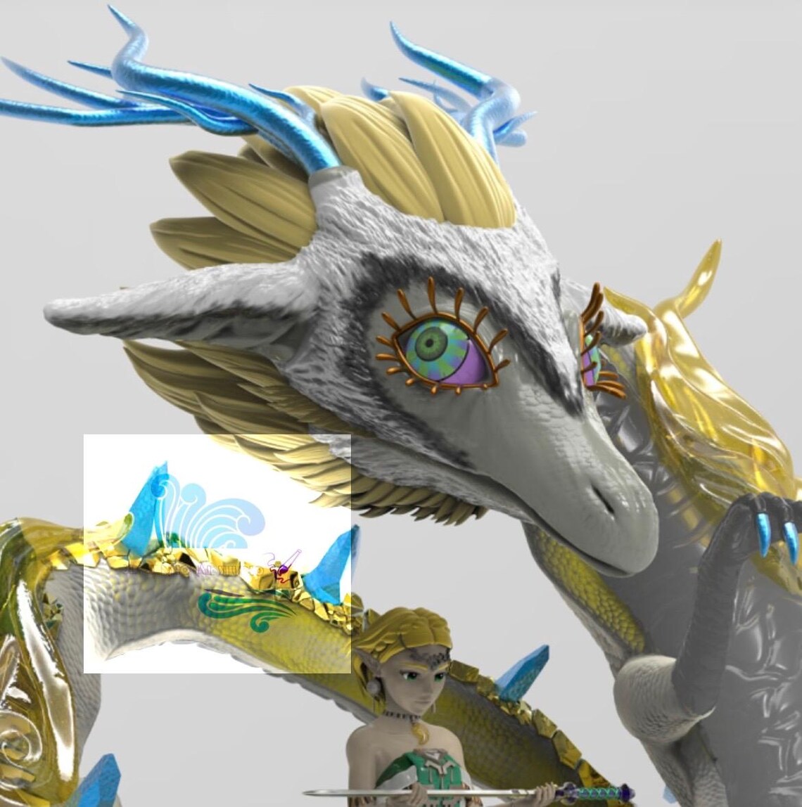 The Legend of Zelda - Princess Zelda&dragon - Etsy