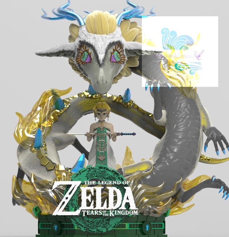 The Legend of Zelda - Princess Zelda&dragon - Etsy