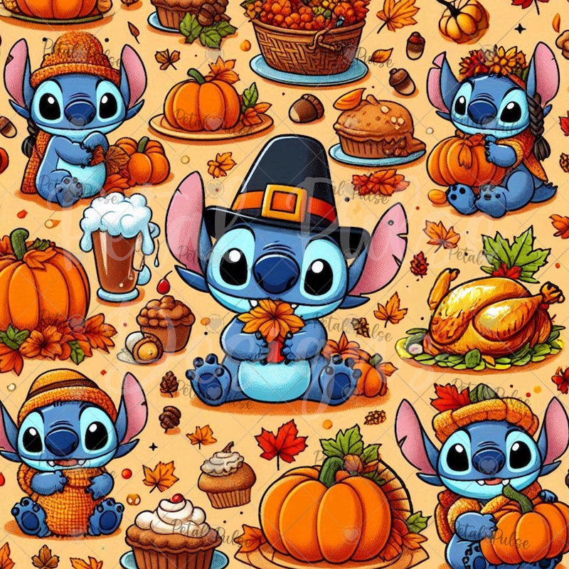 Stitch Fall Wallpaper - Etsy