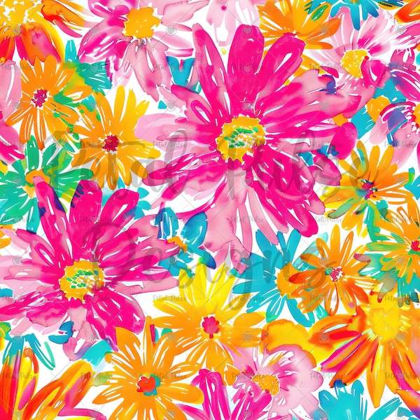 Preppy Flower Floral - Etsy