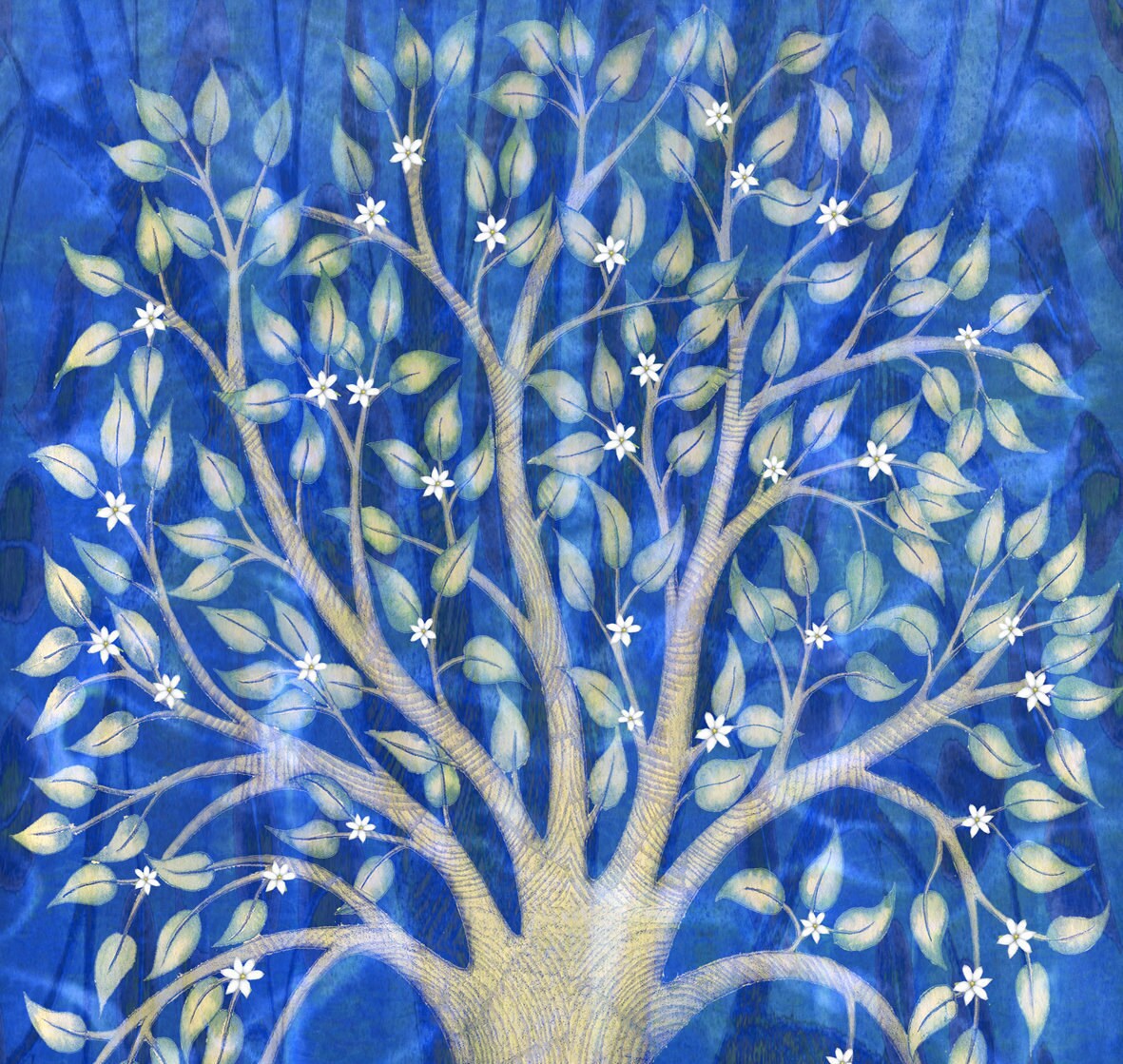 Fine Art Print (digital Collage From Original Paintings): 'blue Chagall ...