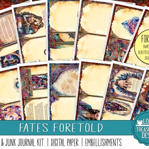 FATES FORETOLD: A Fortune Teller's Folio, Junk Journal Kit, Papercraft ...